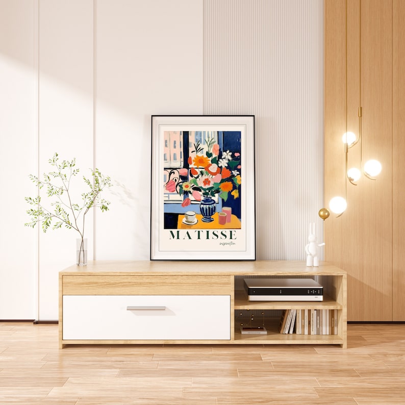 Matisse Print | Henri Matisse Inspired Print | Vase and Flowers - Etsy