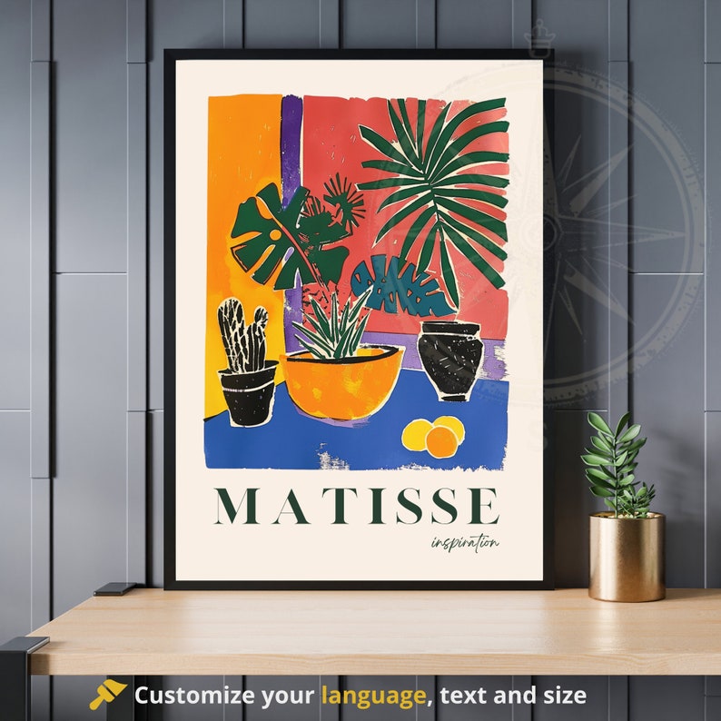 Henri Matisse Inspired Print - Plants Posters - Etsy
