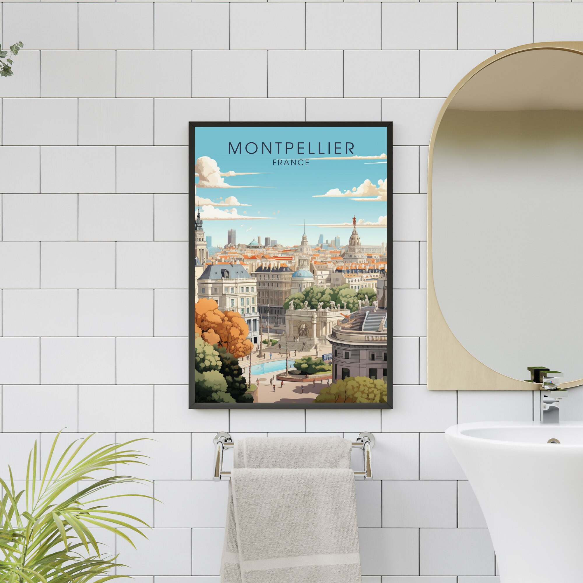 Montpellier Poster - Etsy