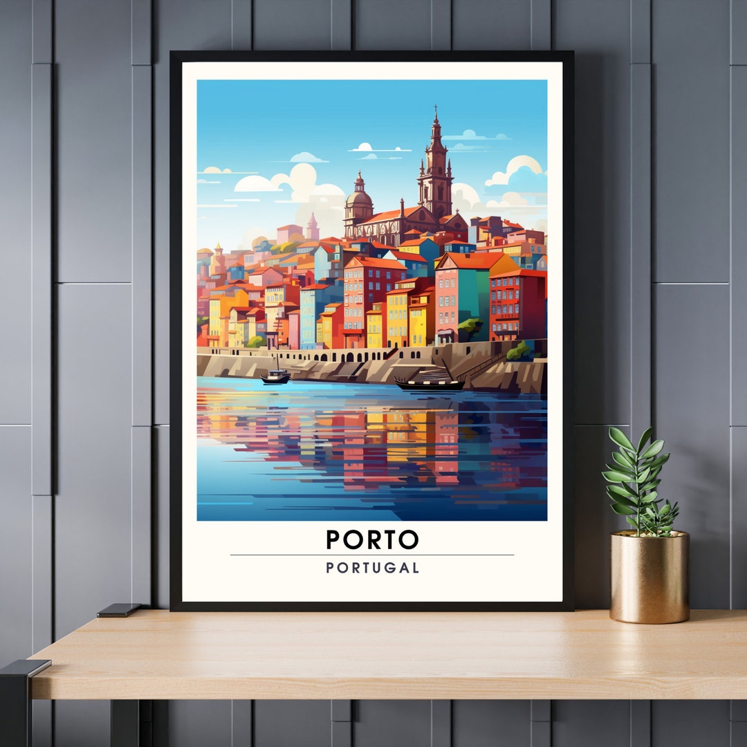 Porto Print Porto Travel Poster Porto Portugal Print - Etsy