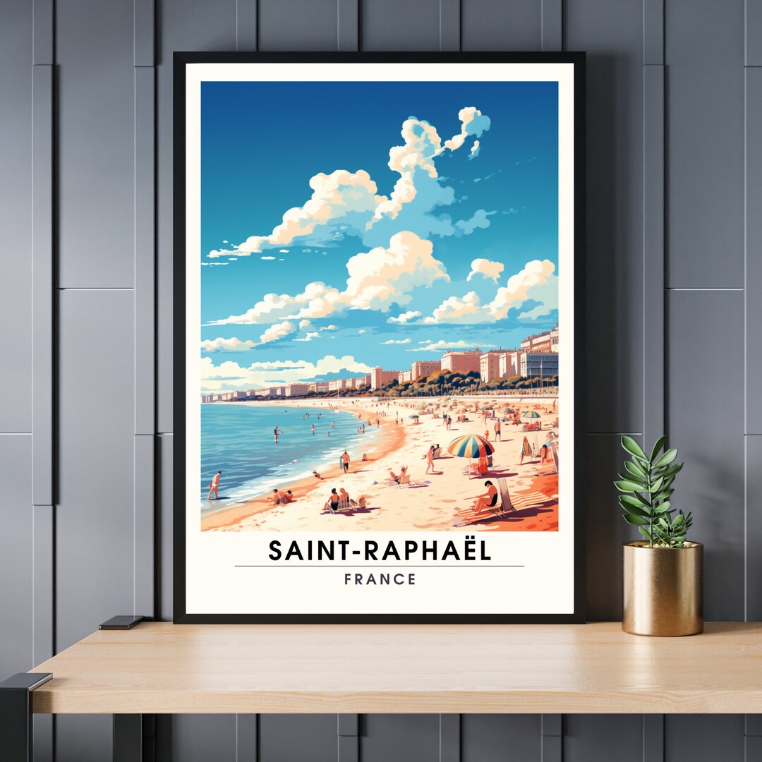 Print Saint-raphaël, France | Saint-raphaël Travel Poster | France ...