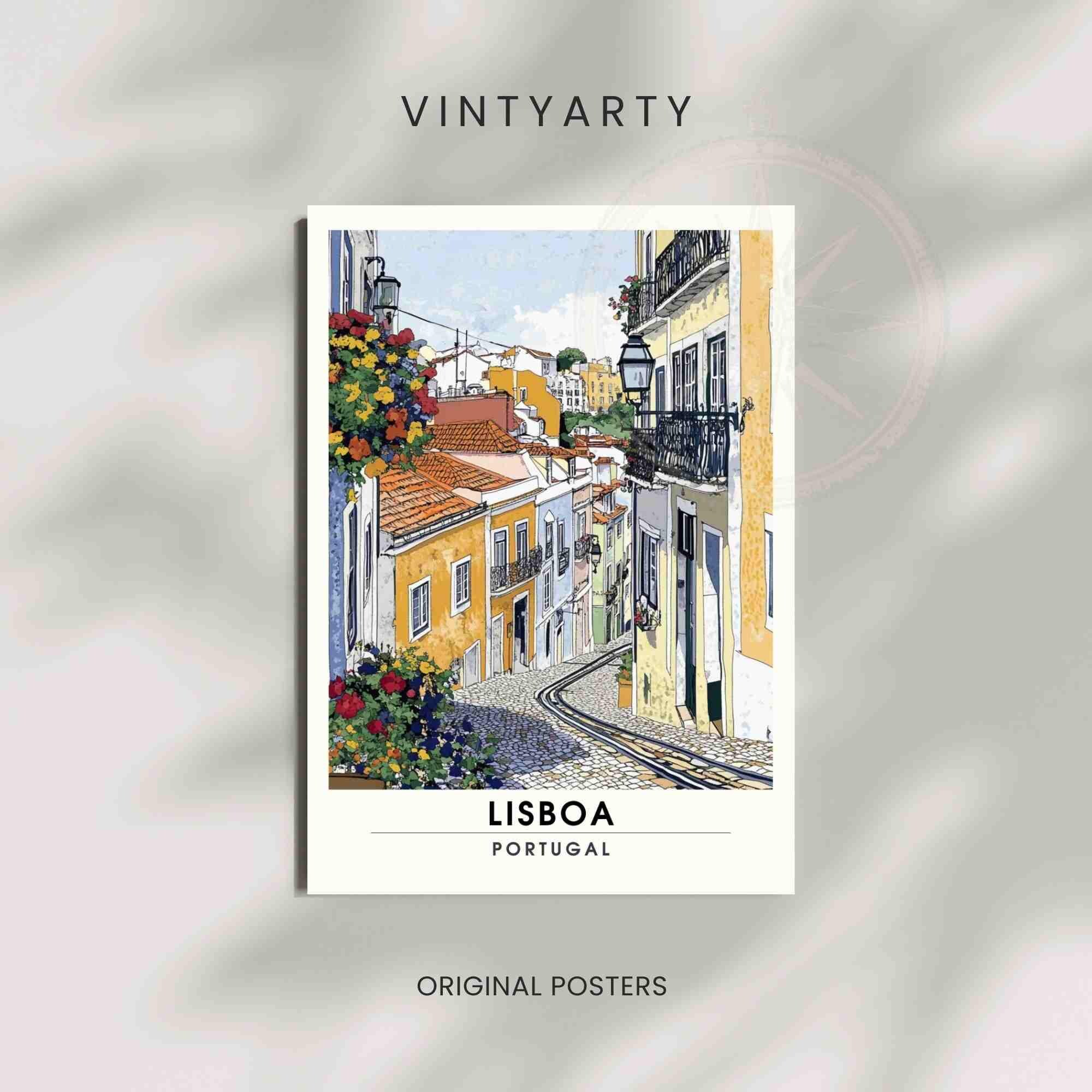 Lisbon Poster | Lisbon Print - Portugal - Etsy