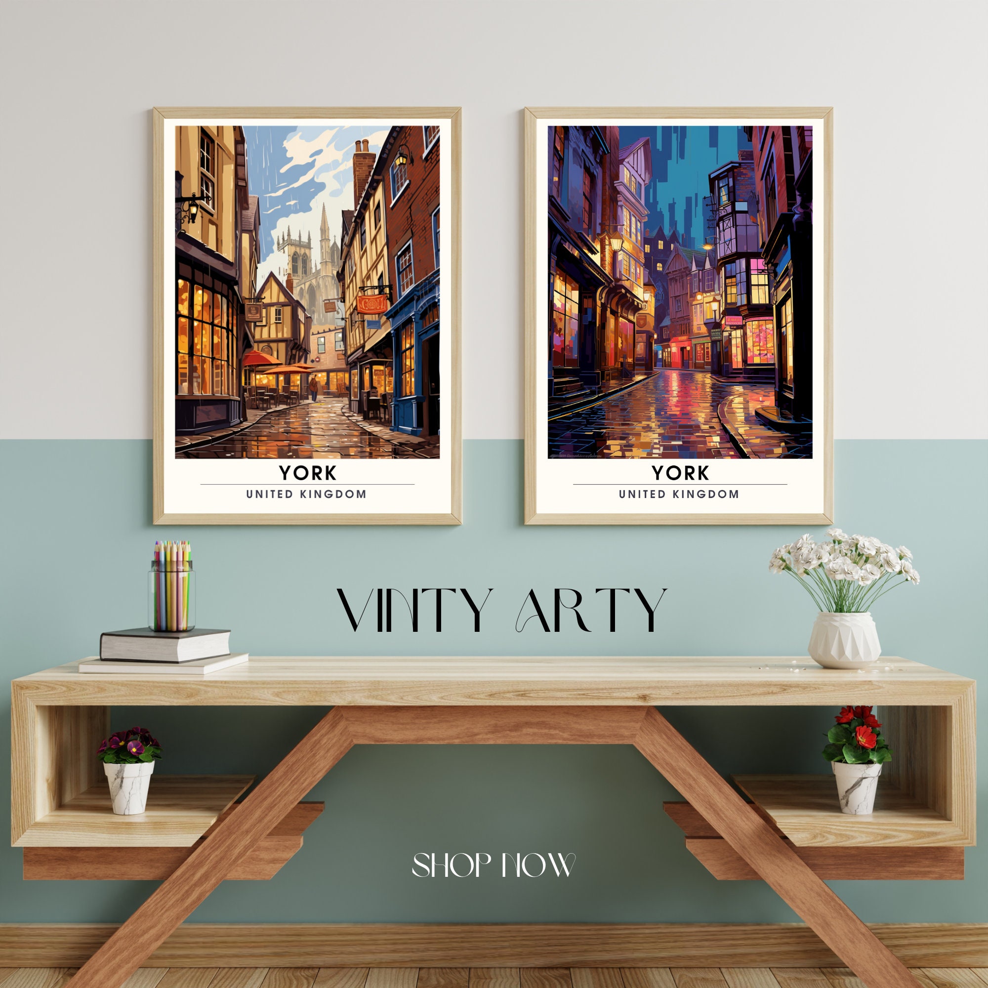 York Poster York Travel Print York Print United Kingdom Poster - Etsy