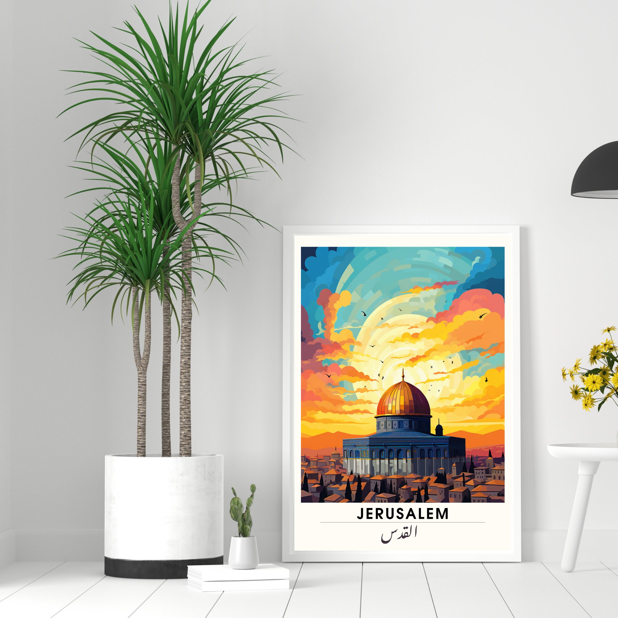 Jerusalem Poster Jerusalem Travel Print Al-quds Print - Etsy