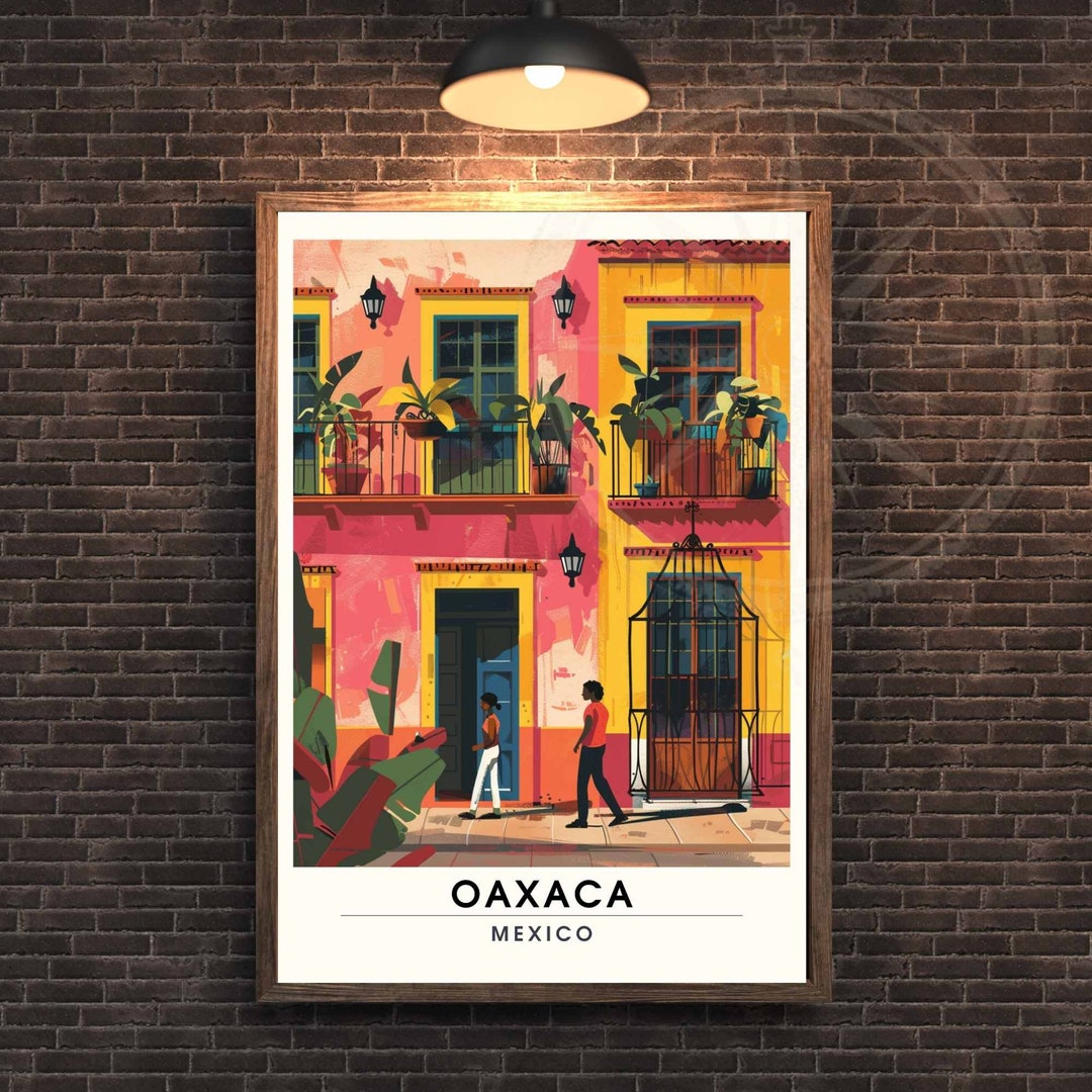 Oaxaca Printing | Travel Poster Oaxaca, Mexico | Mexico Printing ...