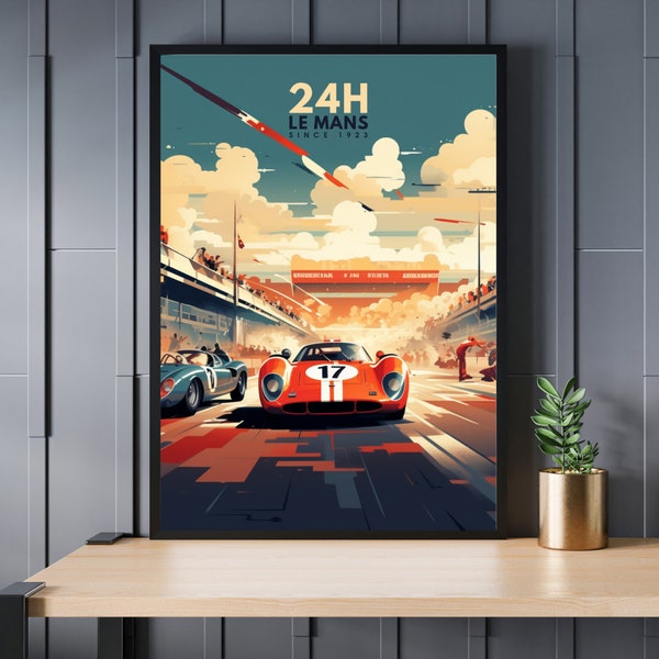 Le Mans Poster - Etsy