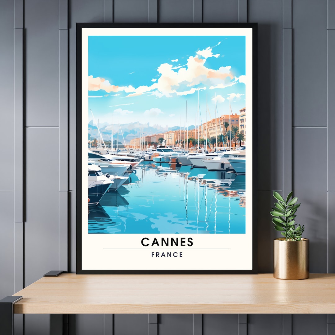 Cannes Poster | Cannes Print | Travel Poster Cannes, France | Poster ...