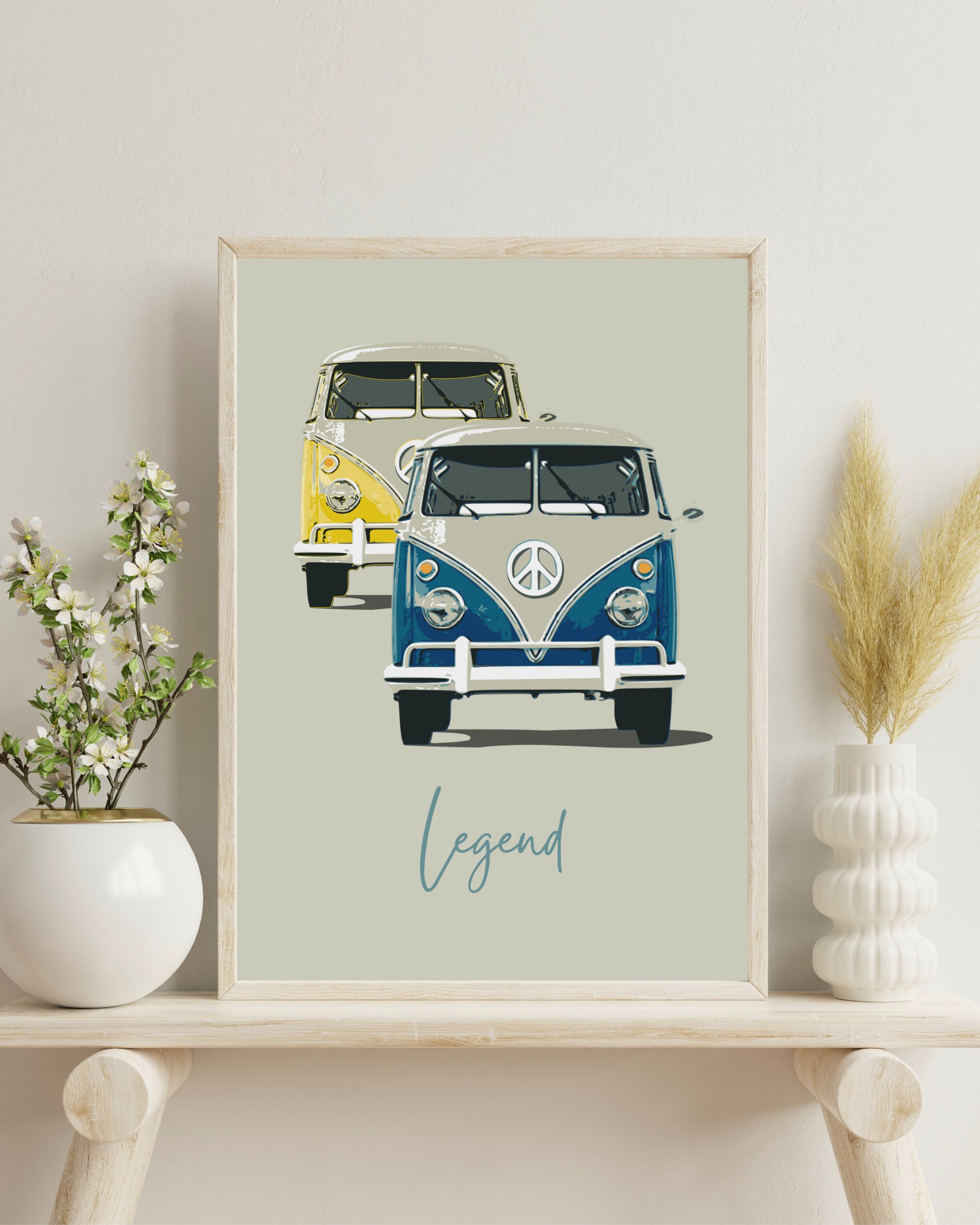 Vintage VW Bus Poster Vintage Poster 100% Original Wall Decoration - Etsy