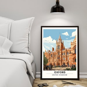Oxford Poster | Oxford Travel Print | Oxford Print | United Kingdom ...