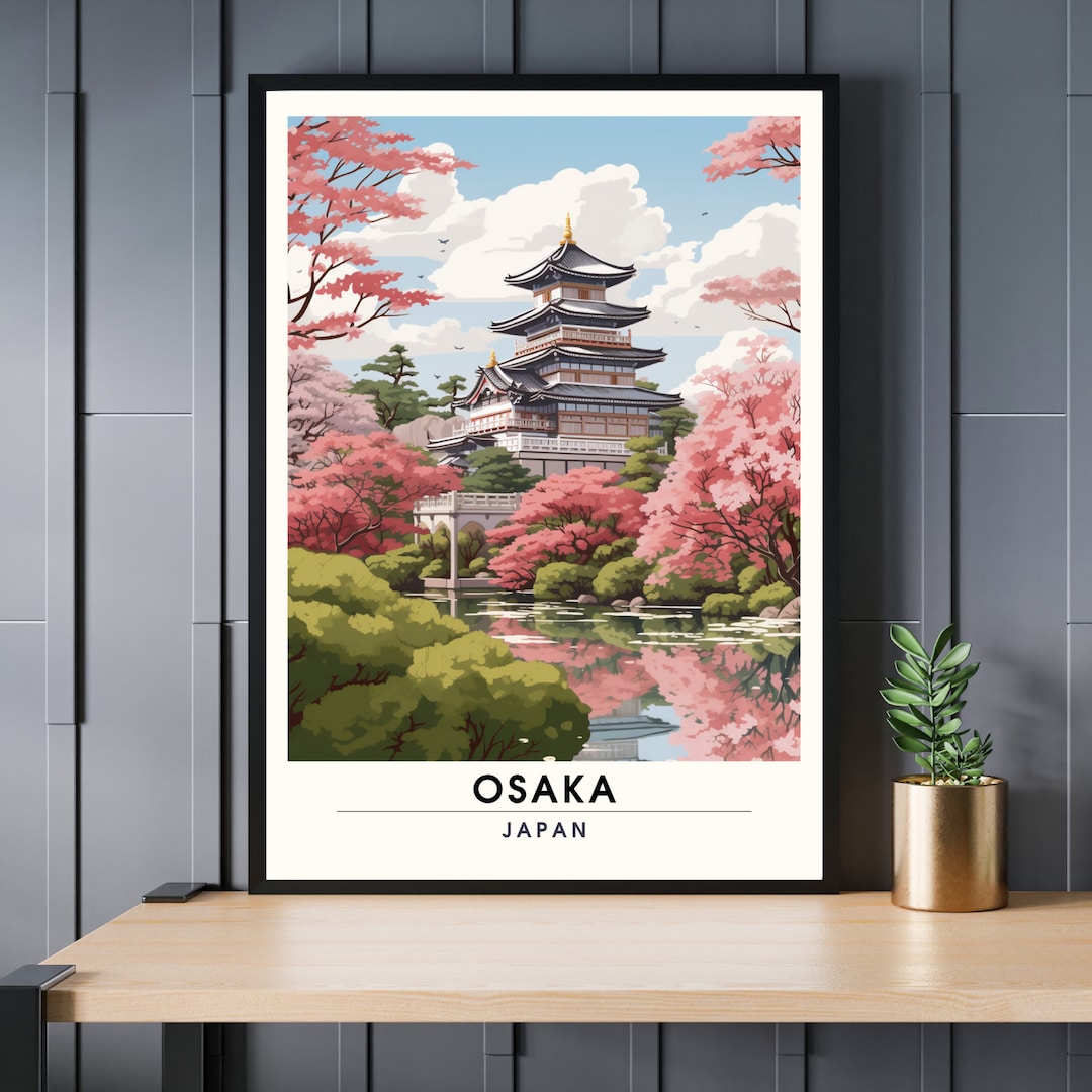 Printing Osaka, Japan Osaka Travel Poster - Etsy