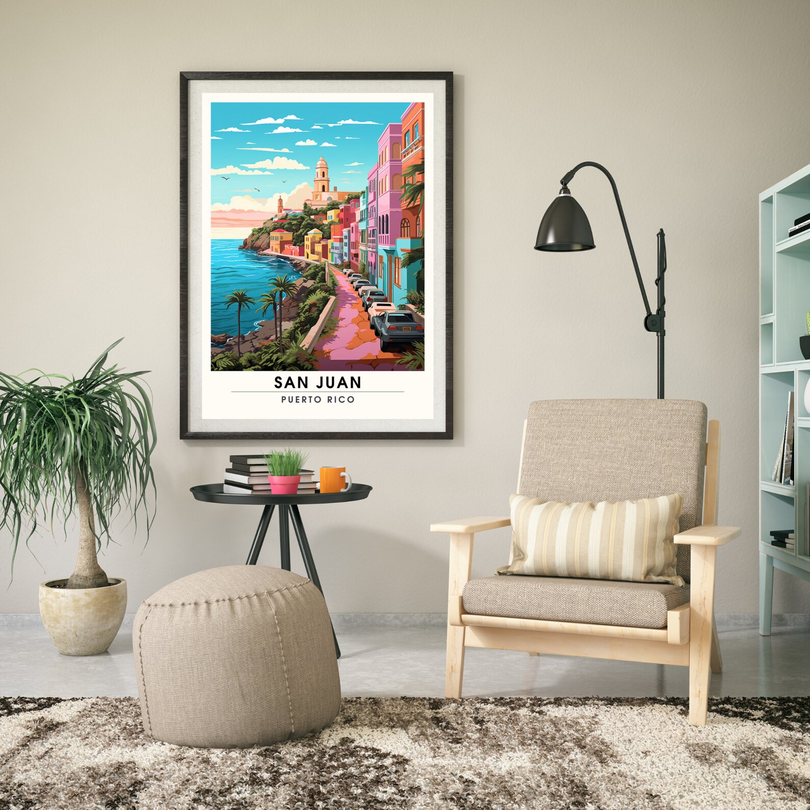 Print San Juan, Puerto Rico | San Juan Travel Poster - Etsy