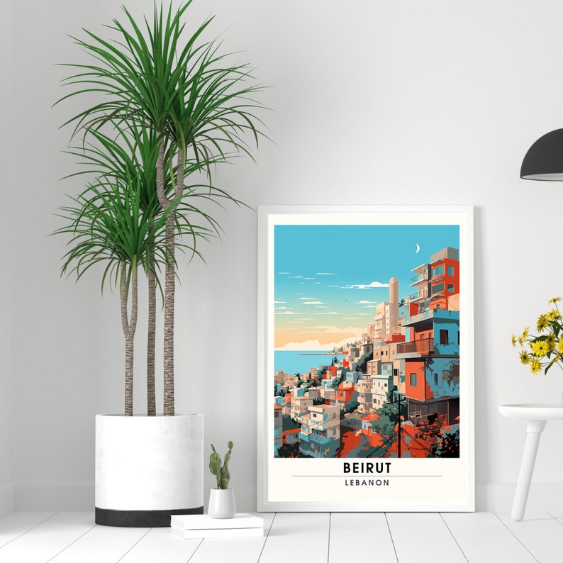 Beirut Print Beirut, Lebanon Travel Poster Beirut Travel Poster Beirut ...