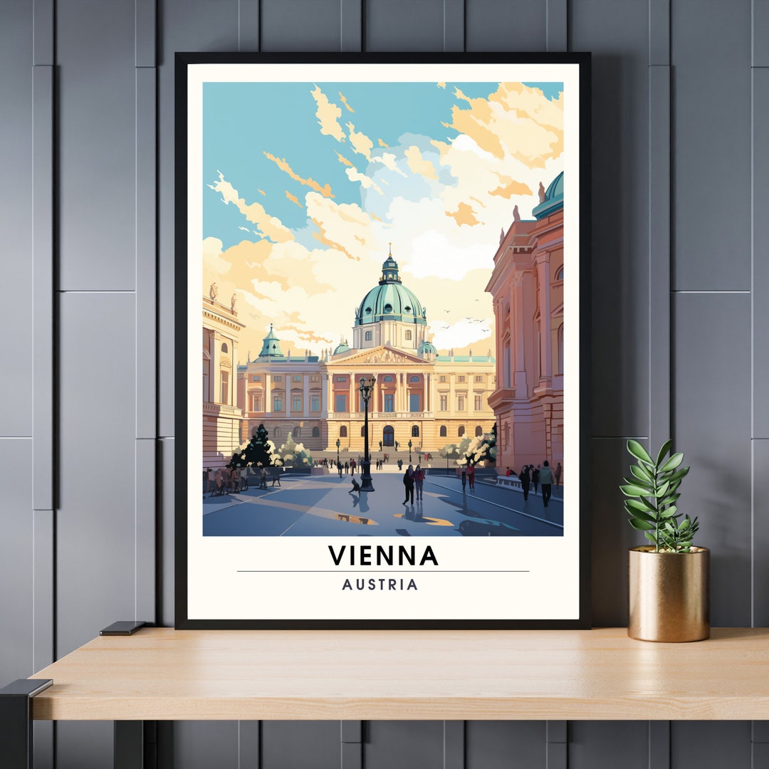 Impression Vienna | Travel Poster Vienna, Austria - Etsy