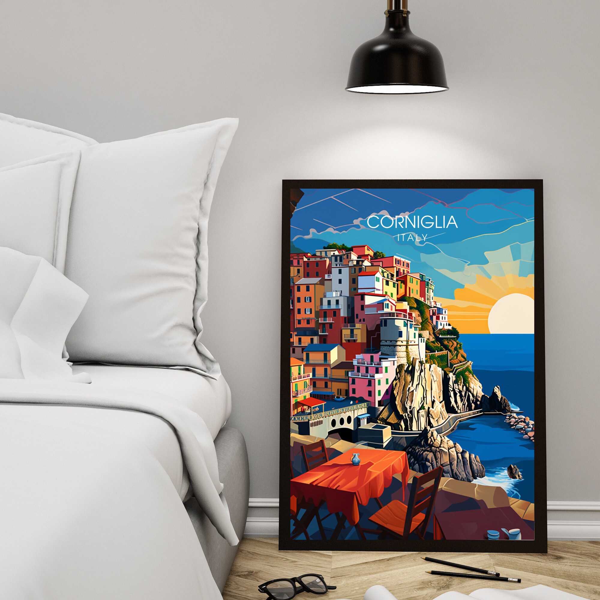 Manarola Poster Italy Manarola Travel Print Cinque Terre - Etsy