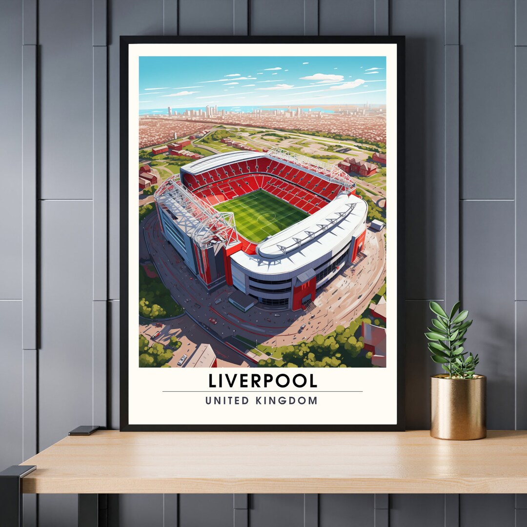 Liverpool Poster | Liverpool Travel Print | Liverpool Print, Anfield - Etsy