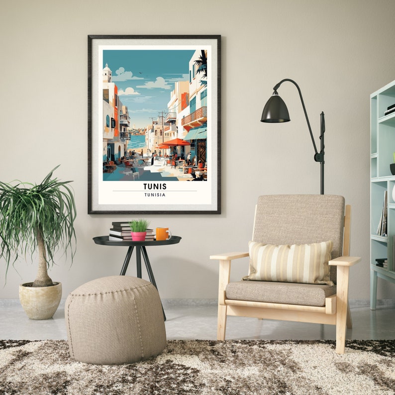Tunisia Print | Tunis Travel Print | Poster Tunisia - Etsy