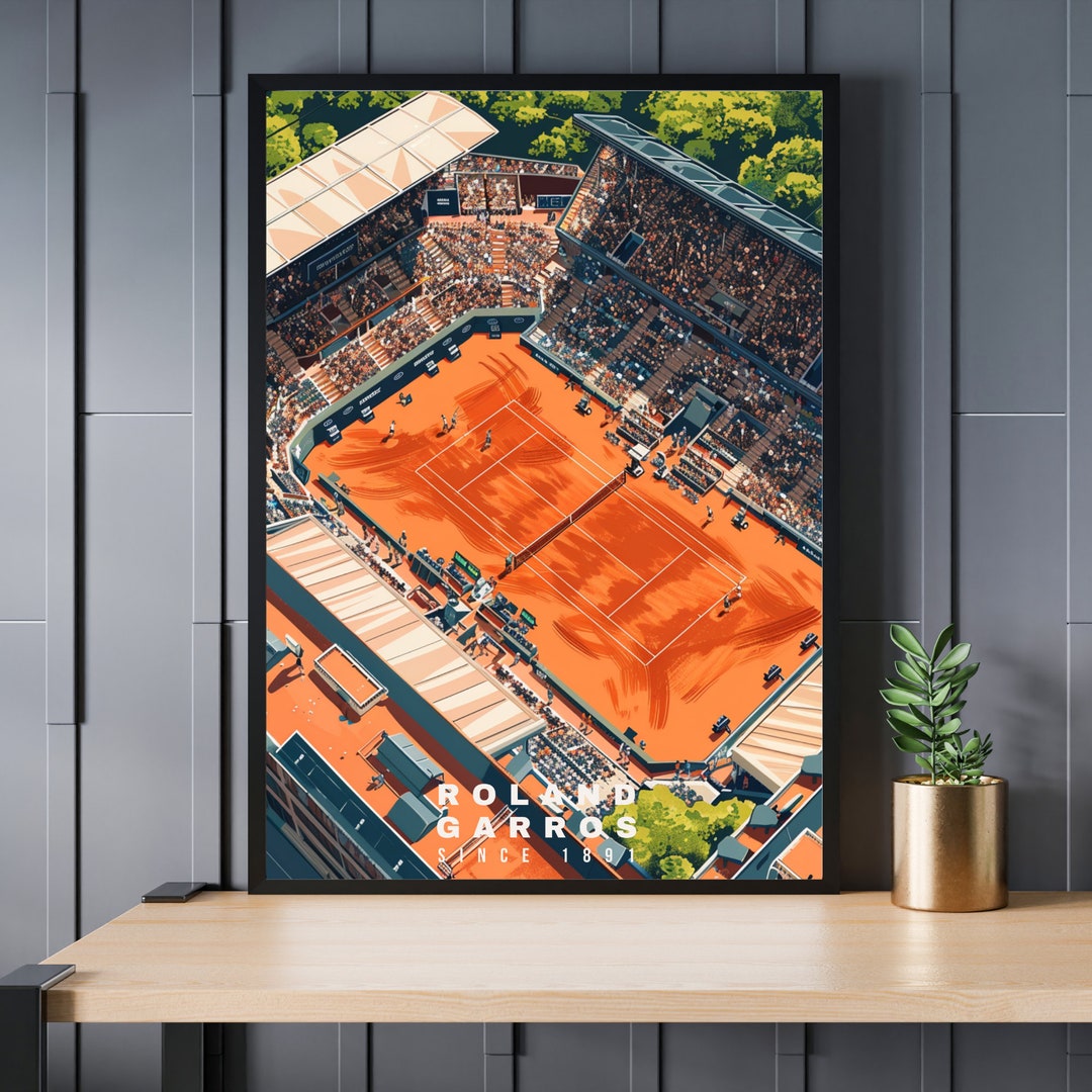 Roland Garros Poster Roland Garros Print Tennis Poster - Etsy