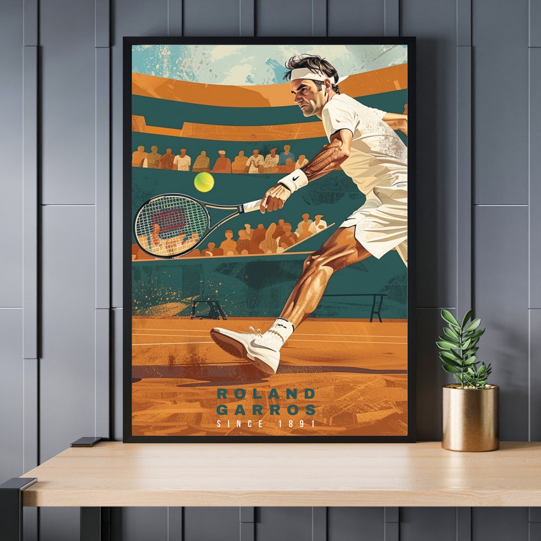 Roland Garros Poster Roland Garros Print Tennis Poster - Etsy