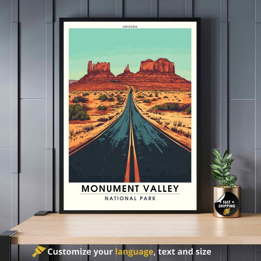 Monument Valley National Park Print | Monument Valley Poster, Arizona ...