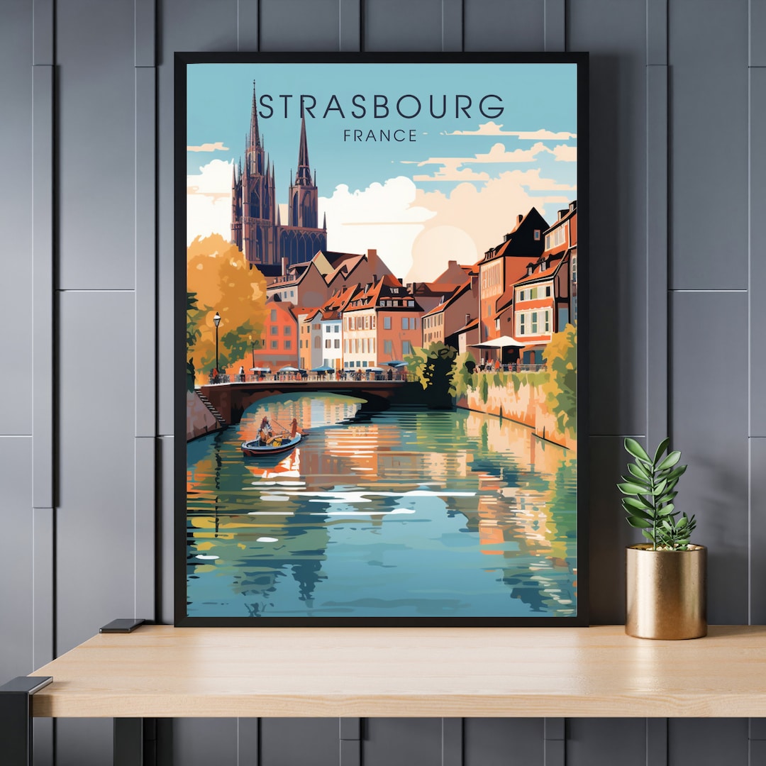 Strasbourg Poster, Strasbourg Travel Poster, Strasbourg Travel Print - Etsy