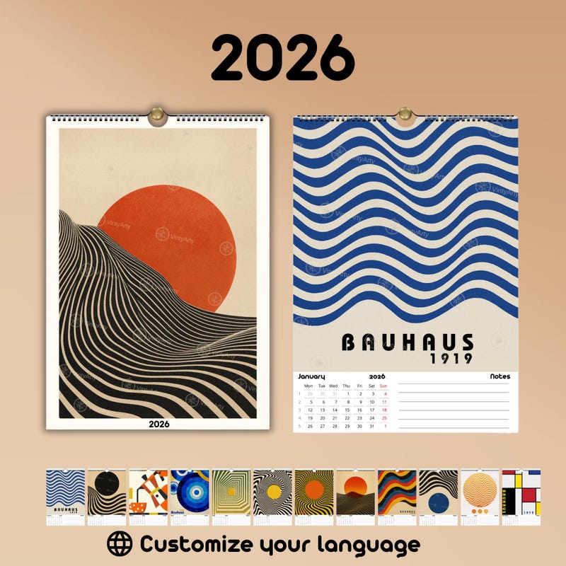 Artsy Calendar 2026 - Etsy UK
