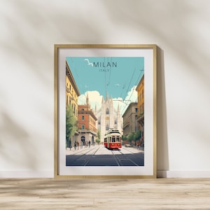 Milan Poster | Travel Poster Italy | Milan Print - Etsy
