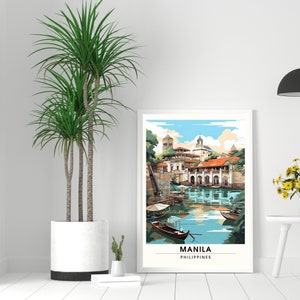Printing Manila, Philippines | Manila Travel Poster - Etsy