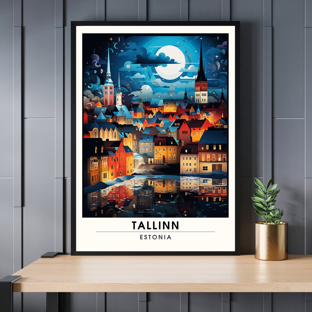 Drucken Tallinn, Estland | Nachttour in Tallinn - Etsy.de