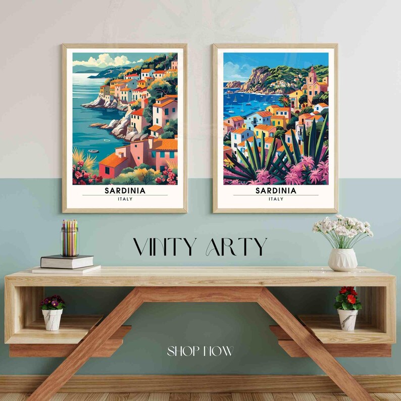 Sardinia Poster | Sardinia, Italy Print | Italy Travel Print - Etsy