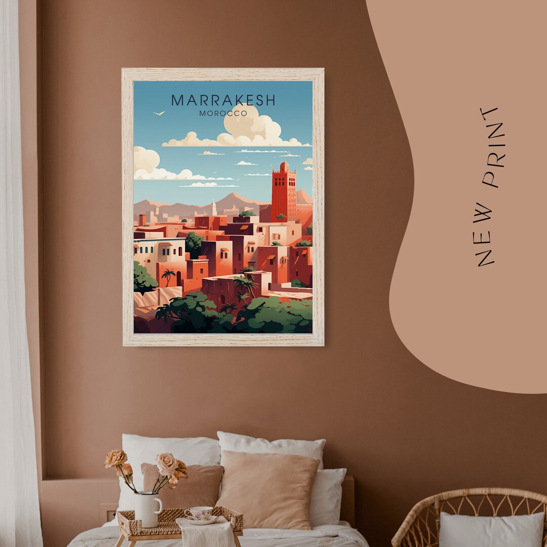 Poster Marrakech Morocco Marrakesh Print - Etsy