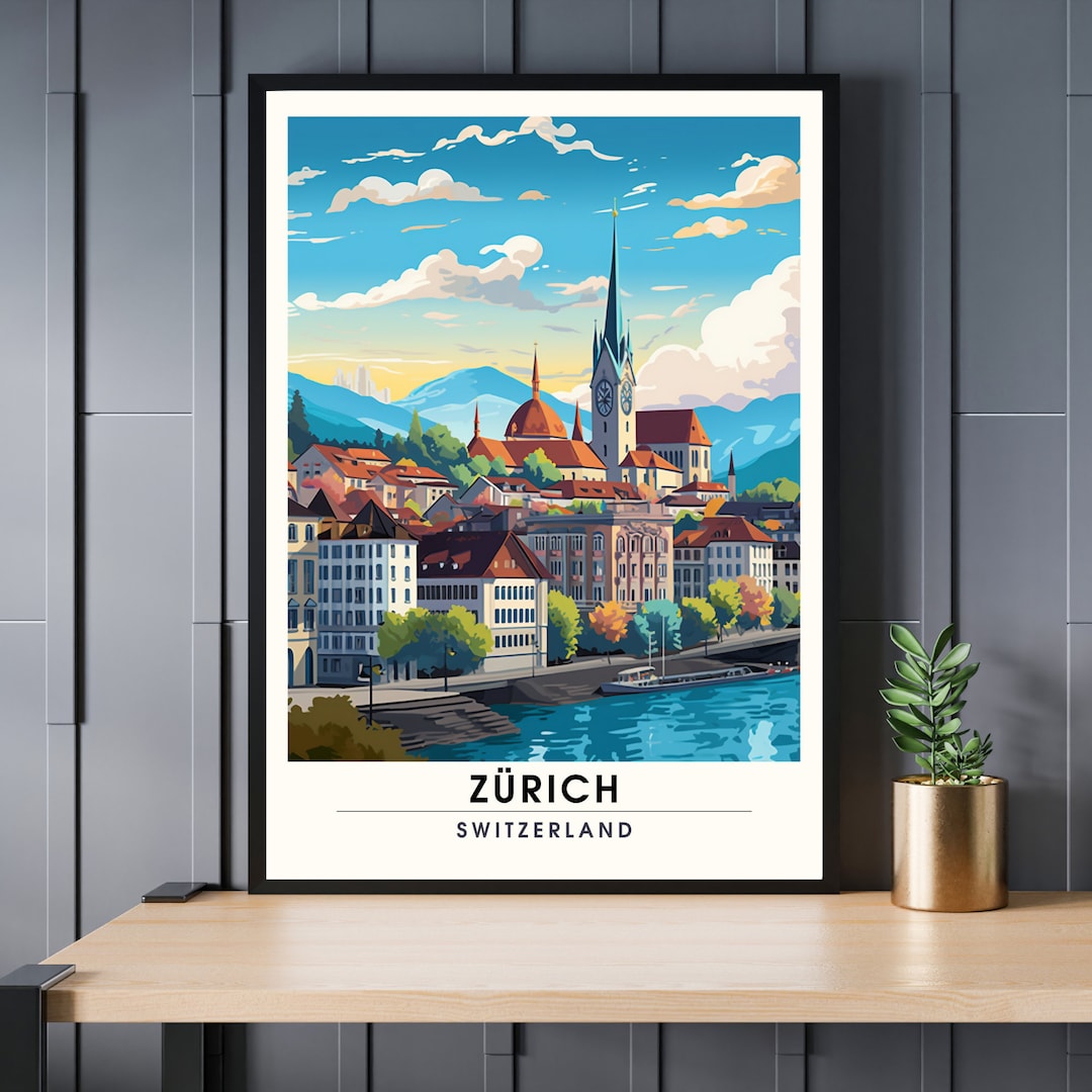 Zurich Print , Zurich Travel Print - Etsy