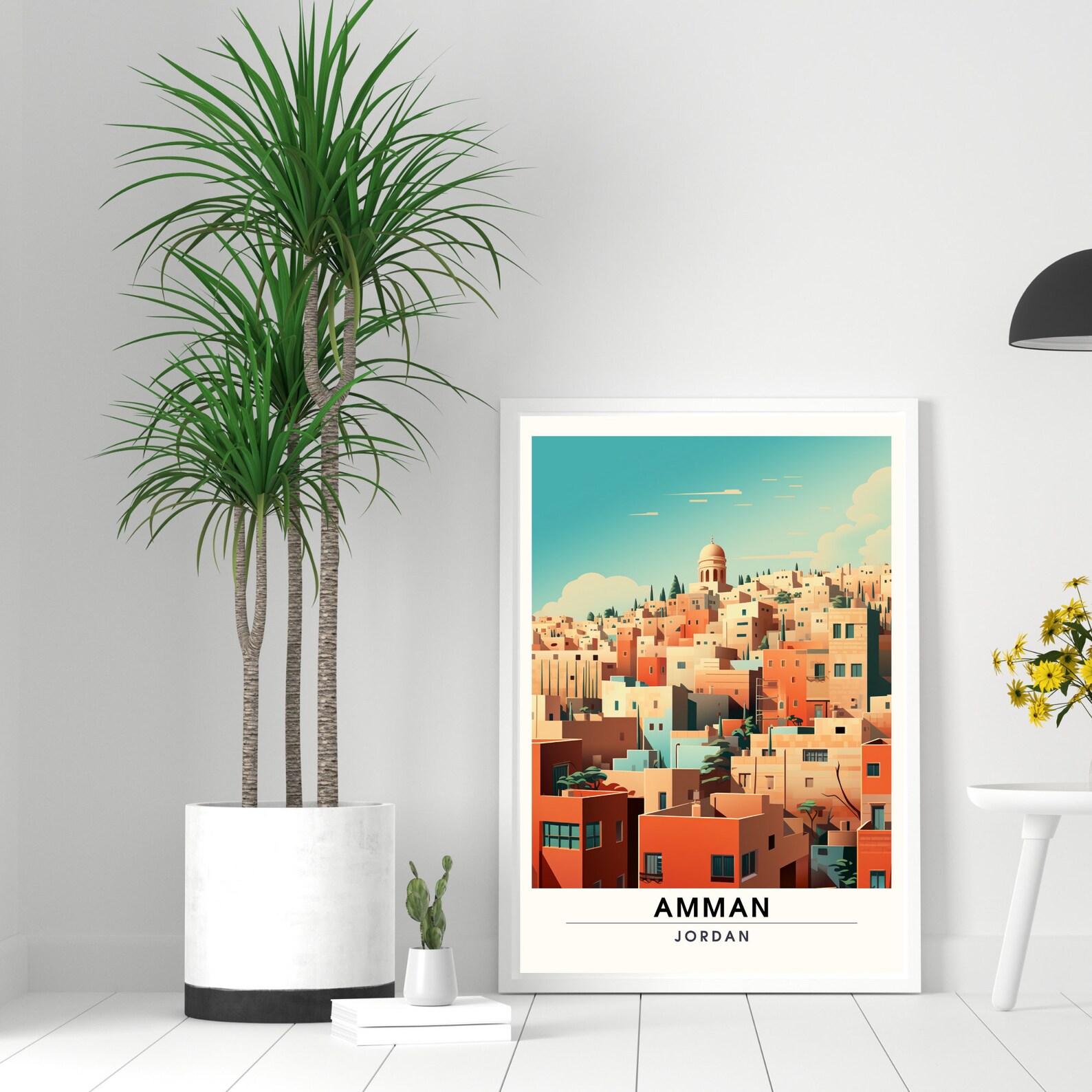 Print Amman, Jordan | Amman Travel Print | Jordan Travel Poster - Etsy
