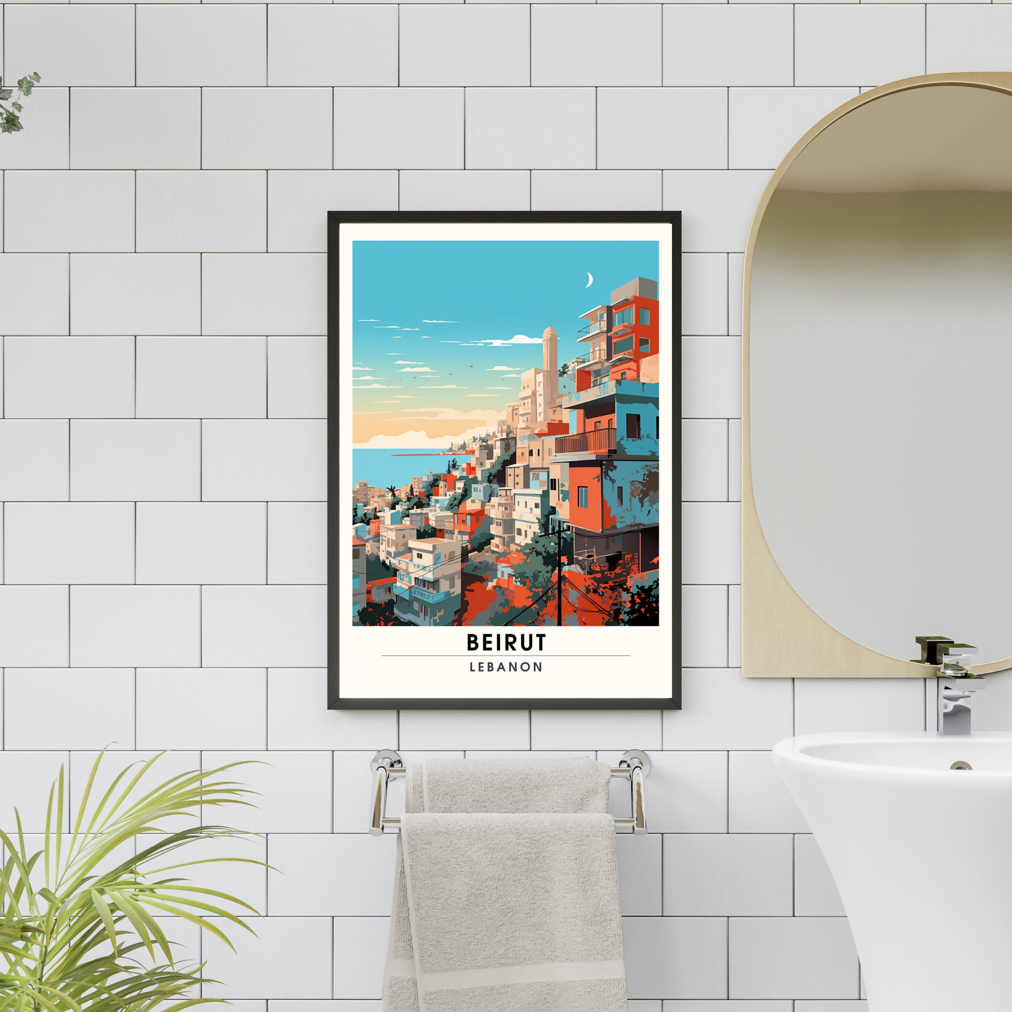 Beirut Print Beirut, Lebanon Travel Poster Beirut Travel Poster Beirut ...