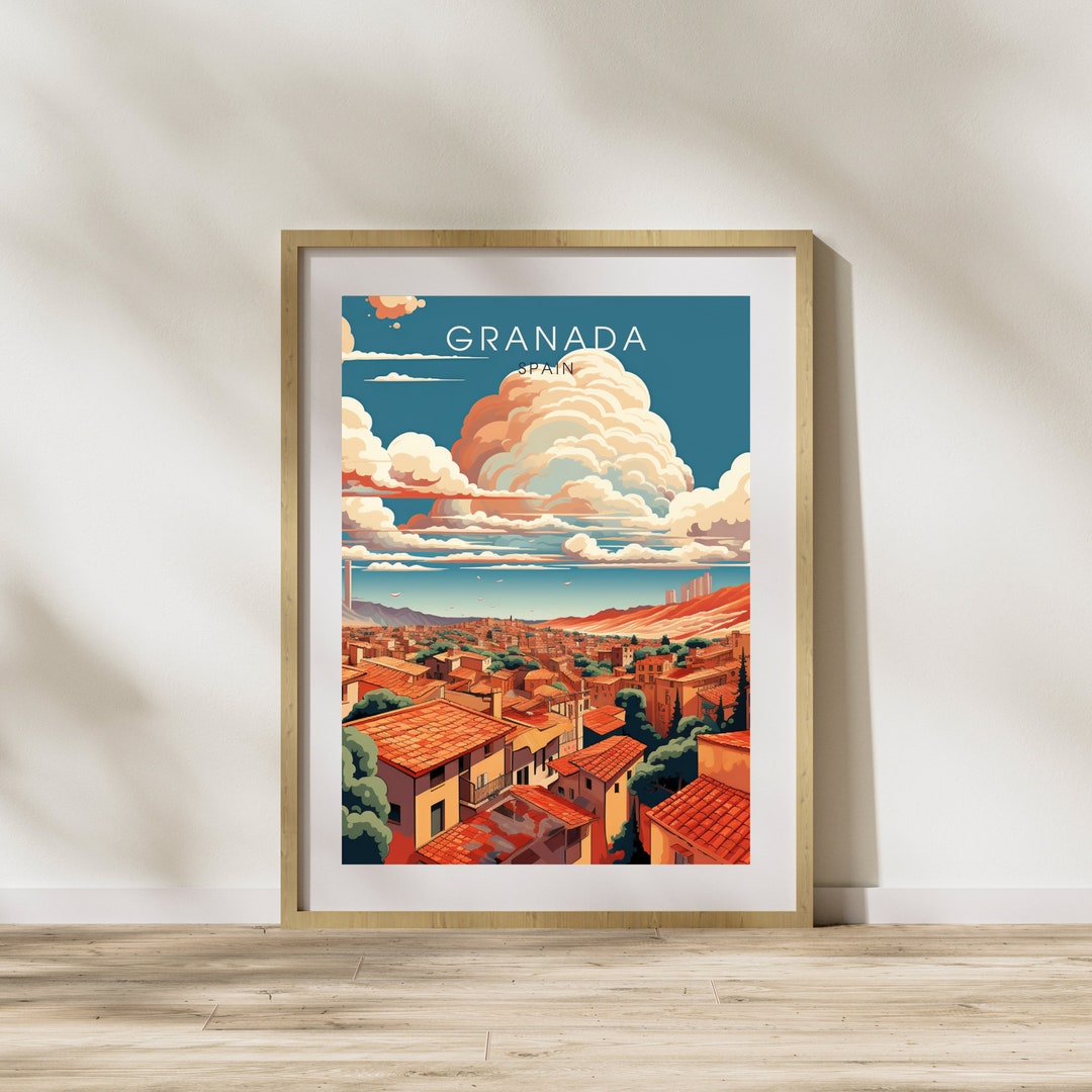Grenade Poster | Grenade Travel Print | Andalusia Poster - Etsy