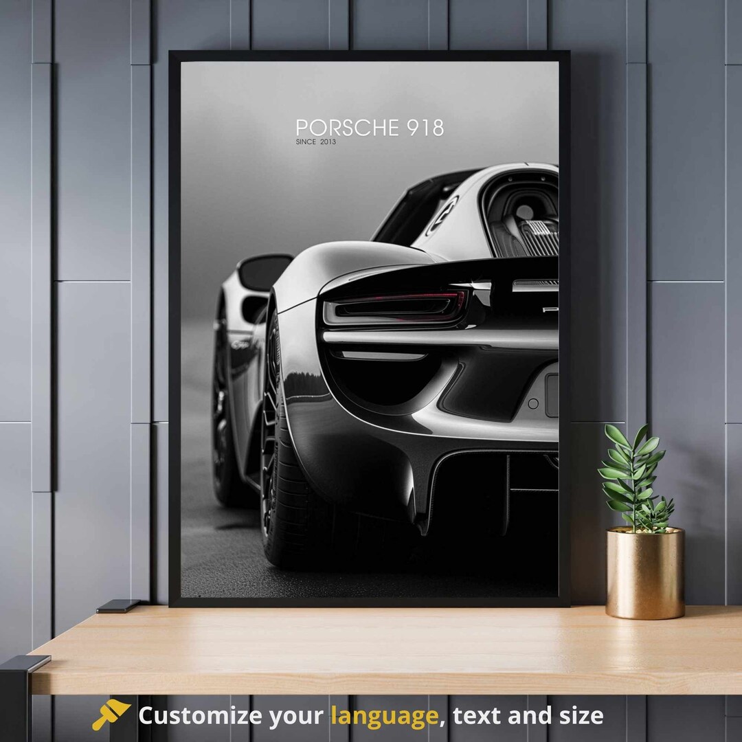 Porsche 918 Poster Porsche 918 Printing - Etsy