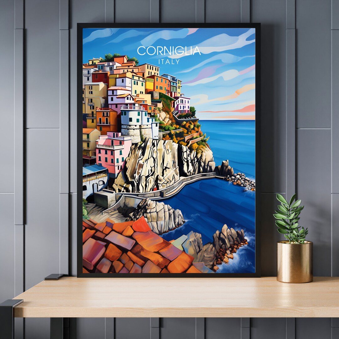 Manarola Poster, Italy | Manarola Travel Print | Cinque Terre Travel ...