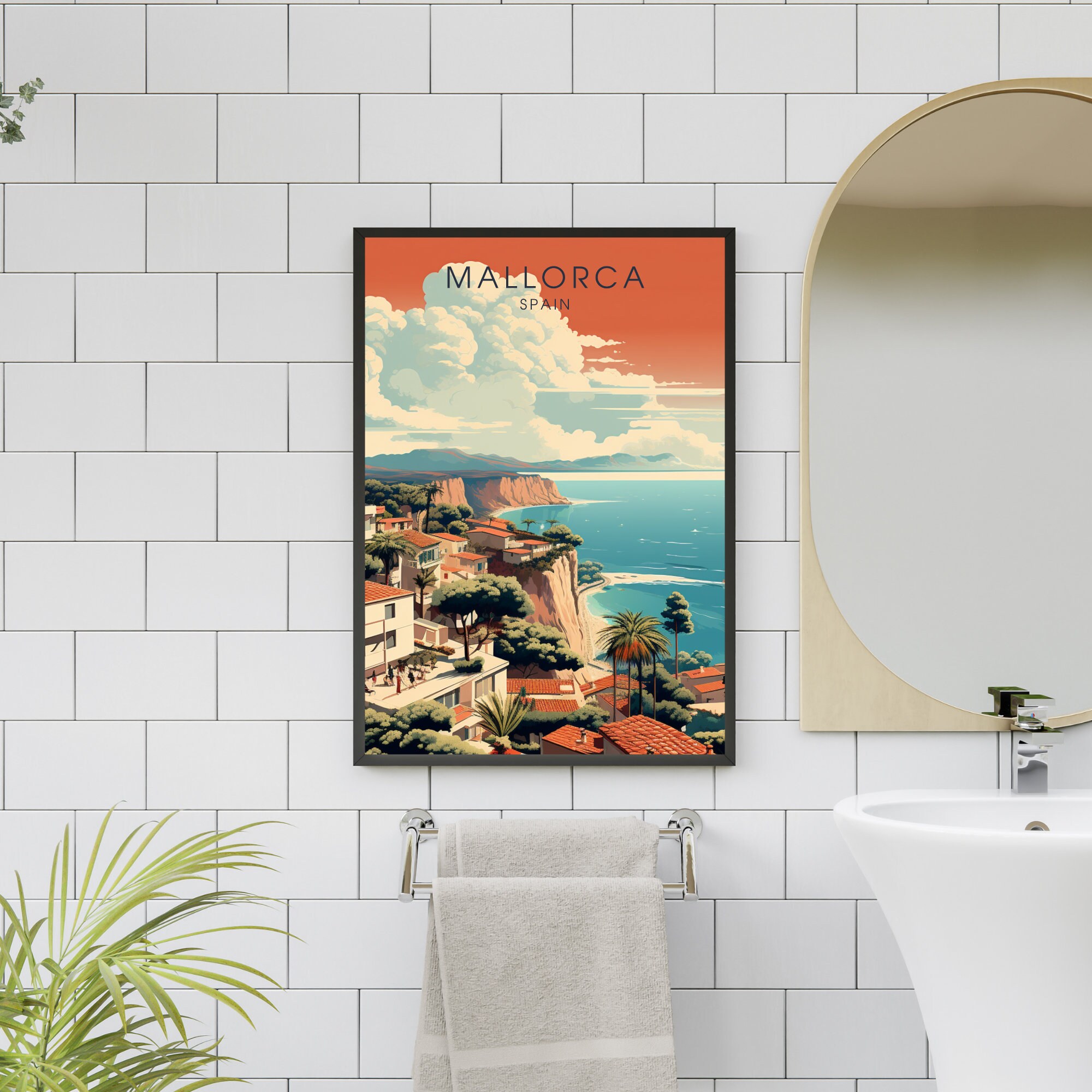 Mallorca Spain Poster Mallorca Print Spain Poster - Etsy