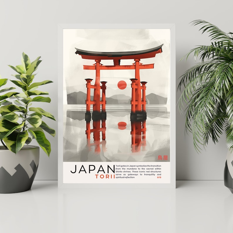 Japan Print | Japan Poster | Torii Door Poster | Torii Print, Japan - Etsy