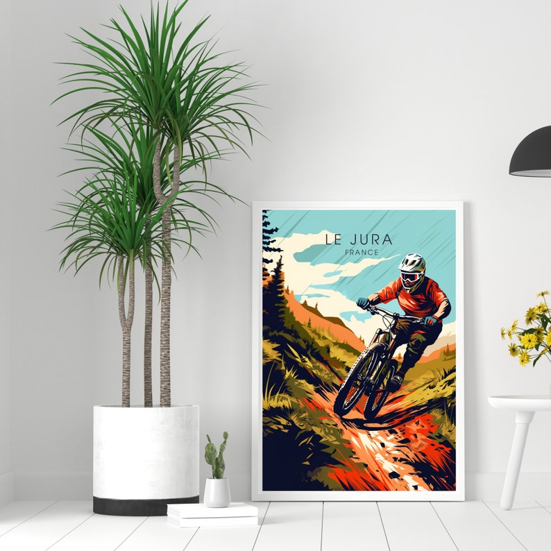 Jura Poster | Mountain Bike Poster | Mountain Bike Print - Jura ...