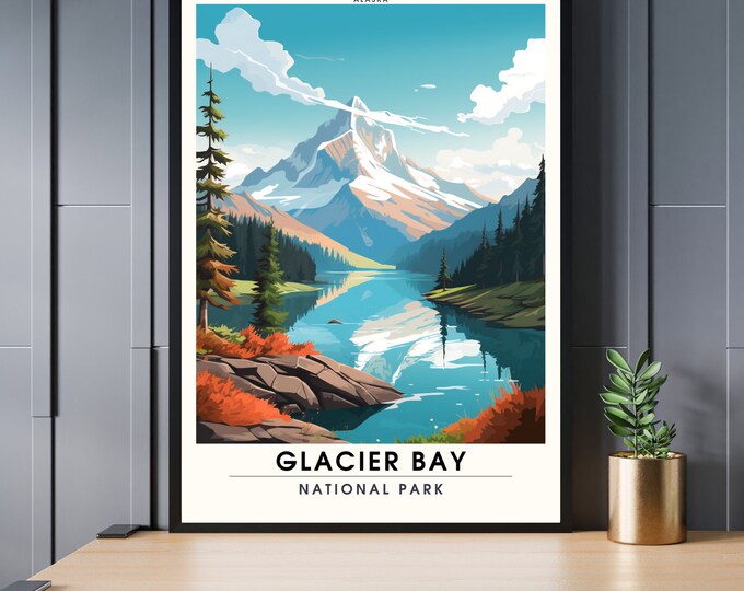 Glacier Bay National Park, Alaska National Park Posters, Camping and ...