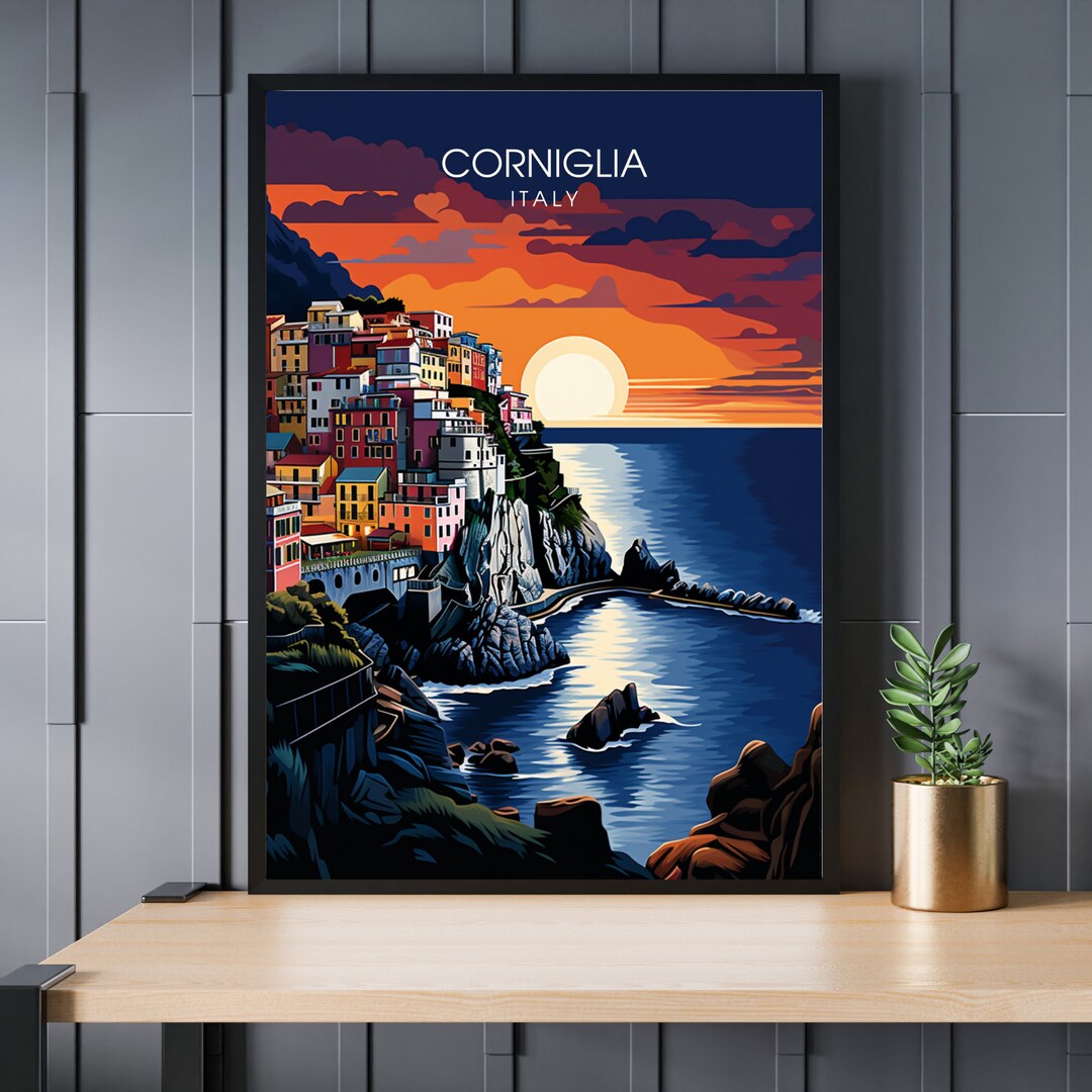 Manarola Poster, Italy | Manarola Travel Print | Cinque Terre Travel ...