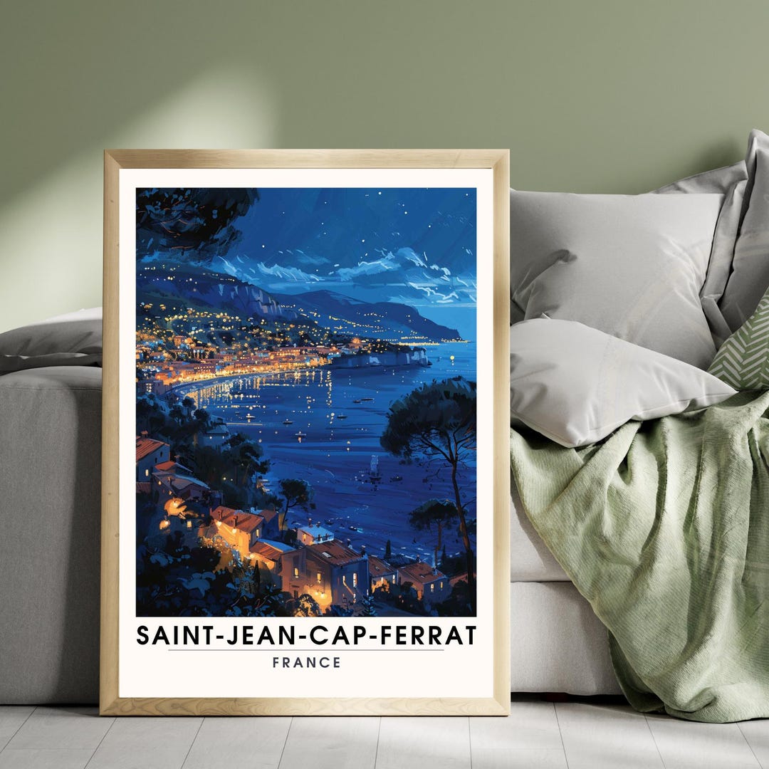 Saint-jean-cap-ferrat Poster, France Saint-jean-cap-ferrat Print Côte D ...