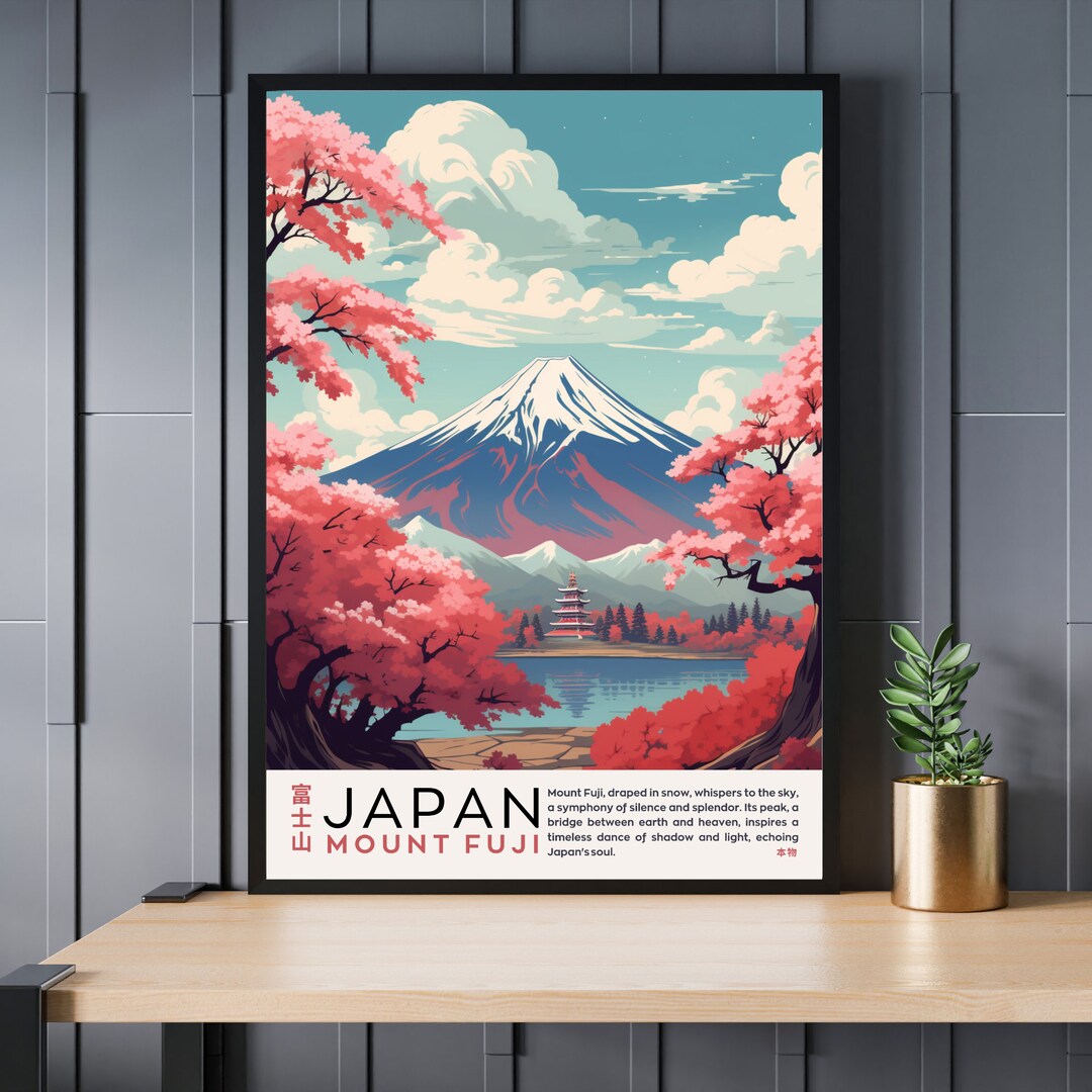 Mount Fuji Poster | Japan Poster | Japan Print | Mount Fuji Print, Japan - Etsy