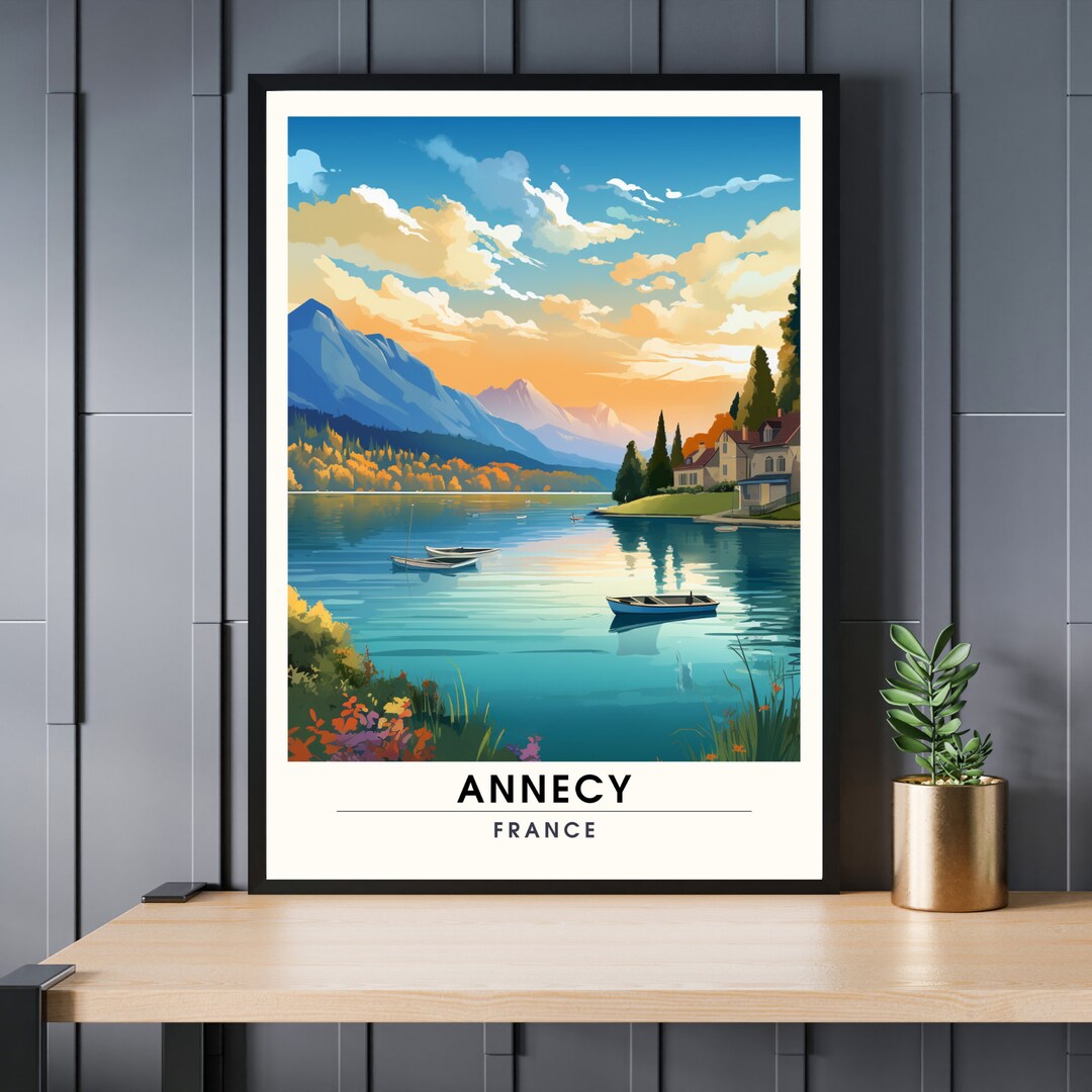 Annecy Print Annecy Travel Poster Poster France - Etsy