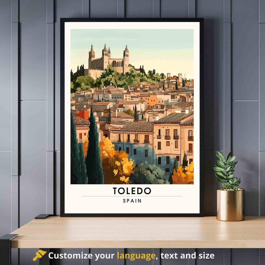 Toledo Poster | Toledo Trave Print - Spain - Etsy