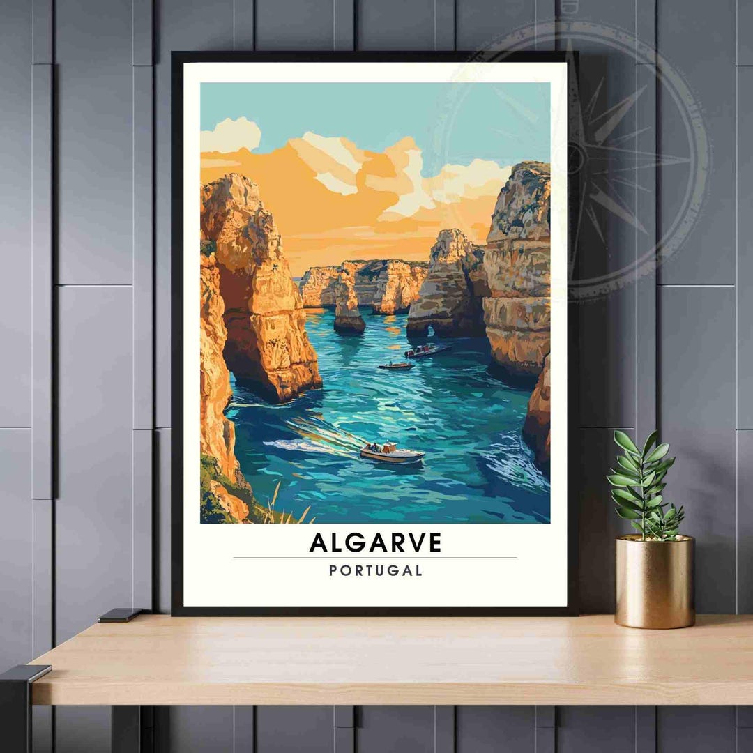Algarve Poster | Algarve Print, Portugal - Etsy