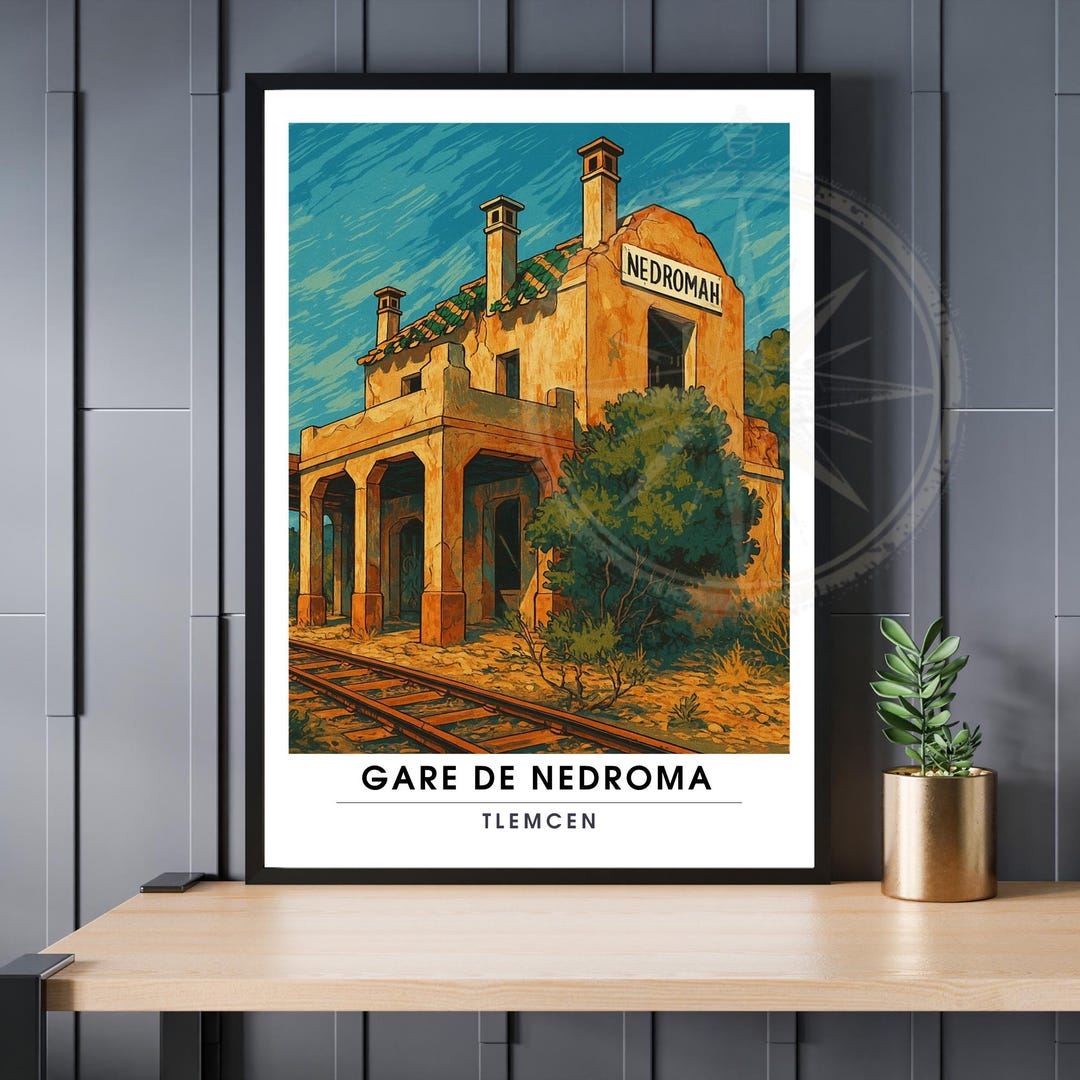 Nedroma Station Poster | Tlemcen Poster | Algeria Poster - Etsy