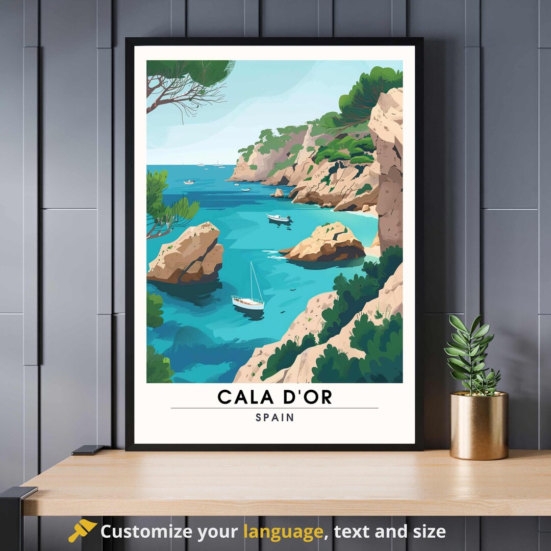 Poster Cala D'or, Spain Poster Cala D'or, Majorca Poster Majorca, Spain ...