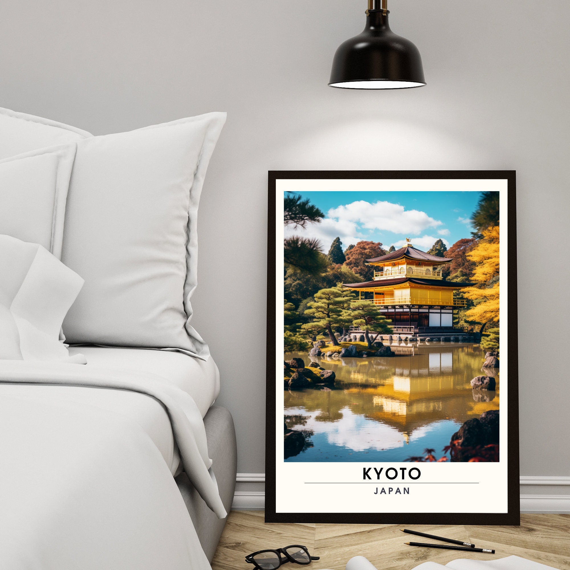 Print Kyoto, Japan | Kyoto Travel Poster | Japan Travel Poster - Etsy