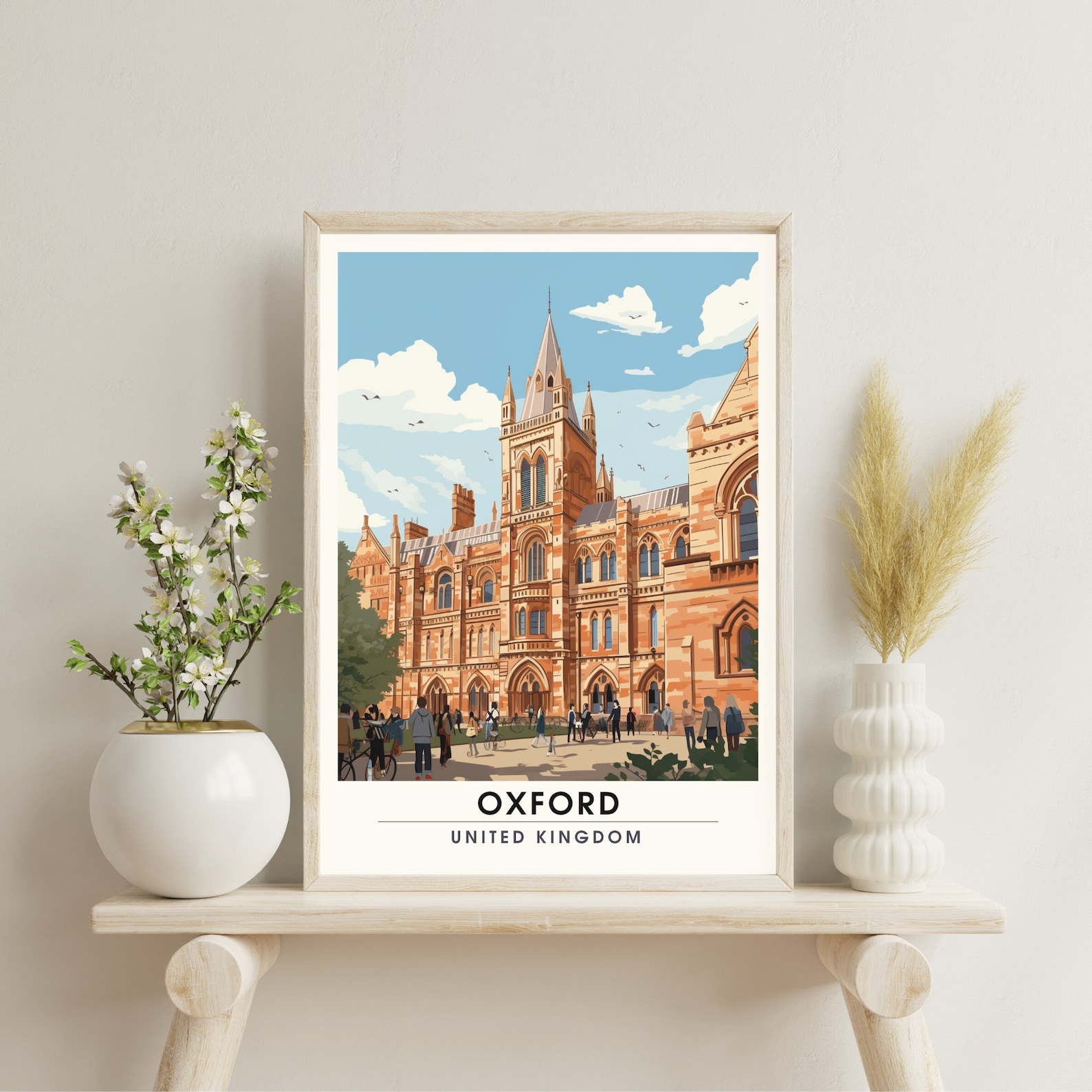 Oxford Poster | Oxford Travel Print | Oxford Print | United Kingdom ...